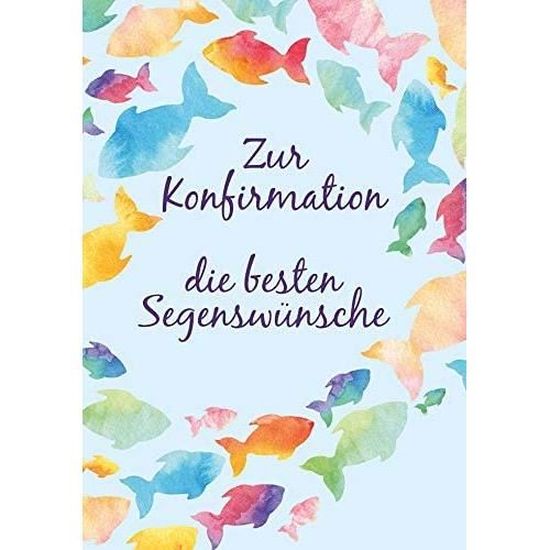 Perleberg Carte de confirmation Basic Classic - Poissons - 11,6 x 16,6 ...