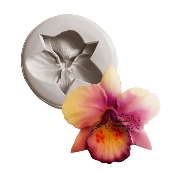 CK-SM-2309 - moule en silicone pour orchidée, fleur, raisin, fondant ...