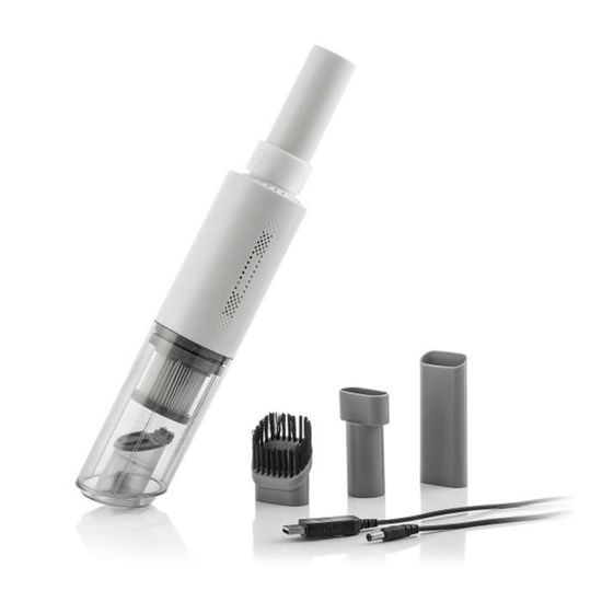 Aspirateur à main Compact, Rechargeable et Sans Fil avec 3 Accessoires ...