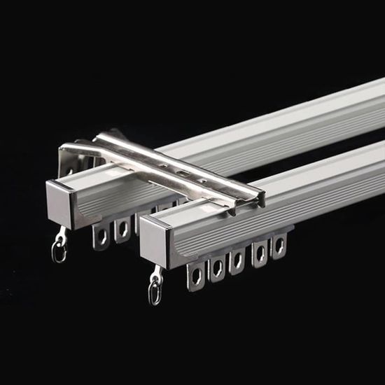 Tringle À Rideaux: Ø 28 Mm Sans Anneaux, L. 360 Cm. En Acier Satiné \ Complet[Z1116] - Cdiscount ...