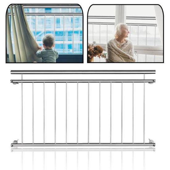 YUENFONG Balustrade de balcon Rampe de balcon en acier inoxydable ...