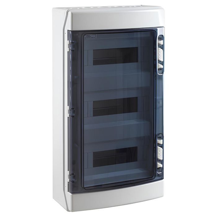 Coffret électrique étanche Pour L'extérieur Ip65 - 3 Rangées De 12 Modules - Hxlxp 586x310x148mm ...