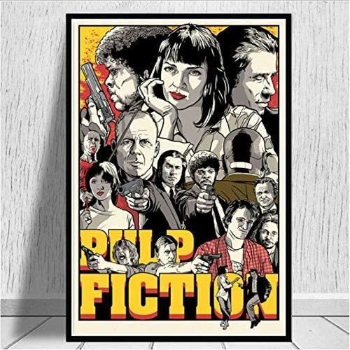 Pulp Fiction Fight Club Vintage Classic Movie Poster and Prints Art ...
