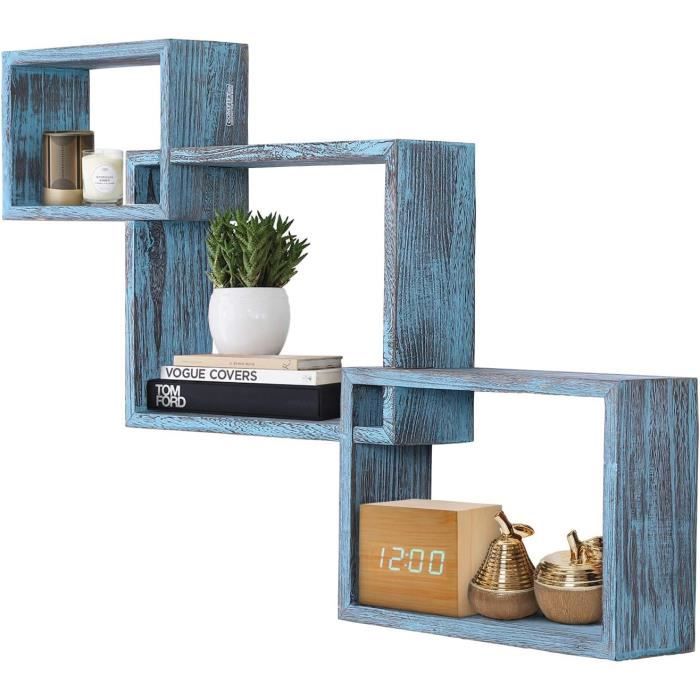 Tablettes Murales Rustiques Carrées En Forme De Tablettes Flottantes ...