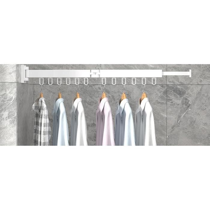 Portant Mural, Étendoir Mural Pliable, Cintre Mural Porte-Vêtements ...