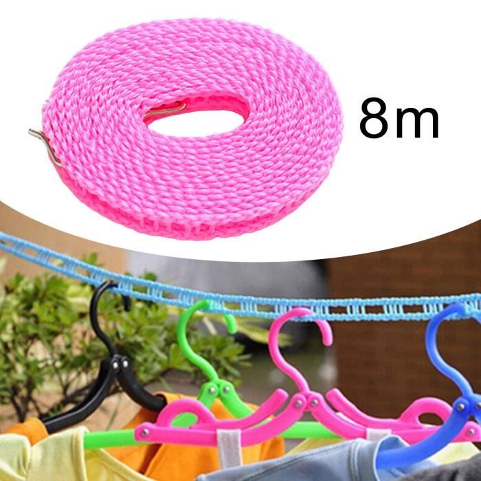 Fil à linge - étendoir,Corde à illant Extensible pour Jardin,Corde de ...