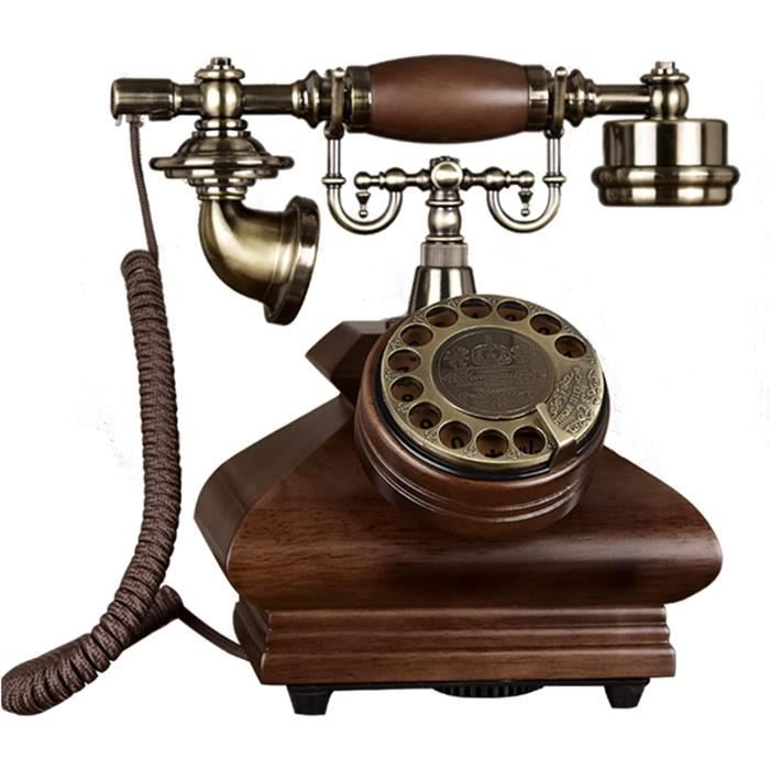 Téléphone Fixe à Cadran Rotatif à l'ancienne, téléphone décoratif ...