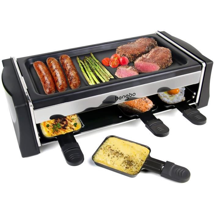 HengBo Machine Raclette pour 8 PersonnesAppareile a Raclette avec ...