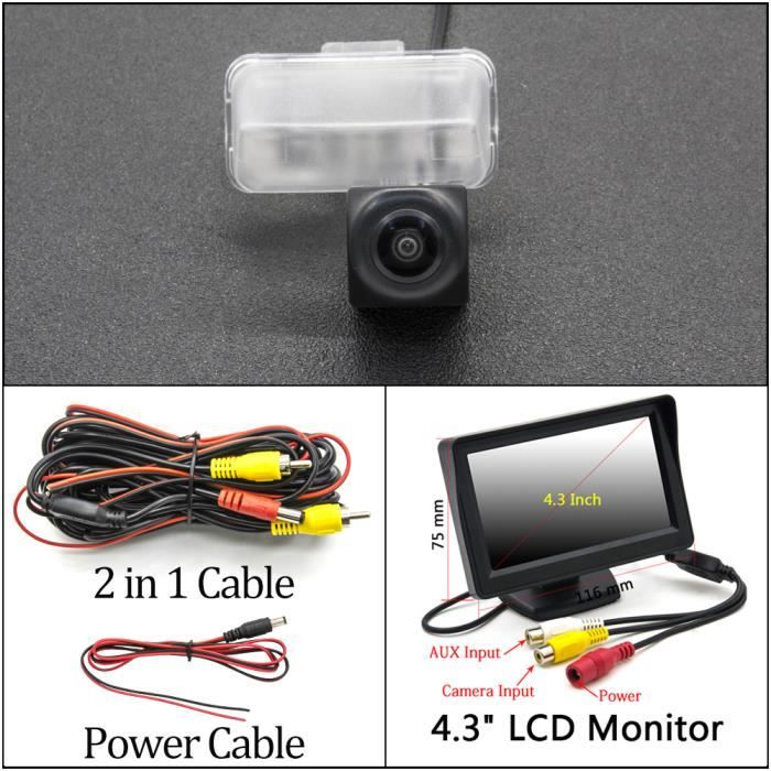 Caméra de recul,caméra de recul HD 1280x720 Fisheye, pour voiture ...