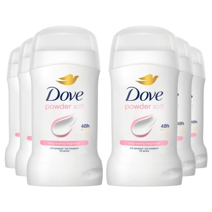 Dove Women Powder Soft Déo Stick anti-transpirant avec protection 48 ...