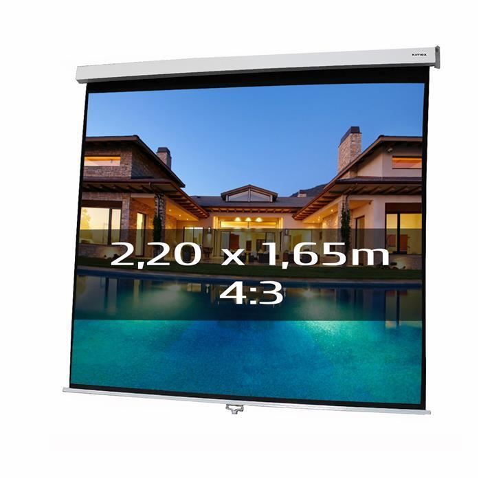 Ecran projection manuel 2,20 x 1,65m Format 4:3 - Cdiscount TV Son Photo