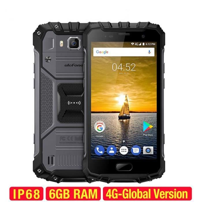 Ulefone Armor 2 Smartphone IP68 étanche Android 7.0 5.0 "FHD Helio P25 ...