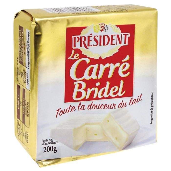PRESIDENT Fromage Carré Bridel 200g - Cdiscount Au quotidien