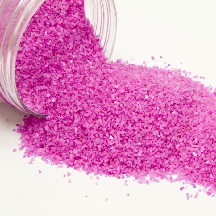Boite de sable de décoration coloris Fuschia - 400 grs - Cdiscount Maison