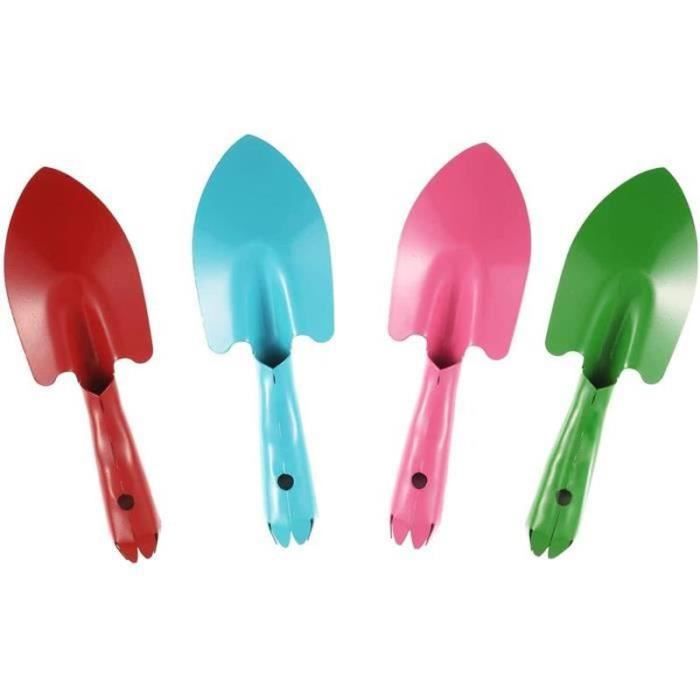 Mini pelle à main en métal coloré outil de jardinage pour enfants lot ...