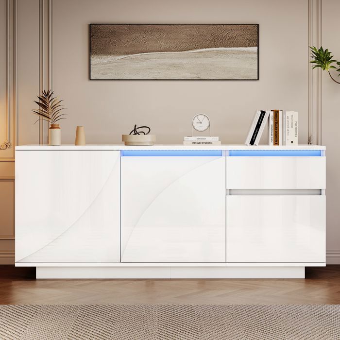 Sitemapcdatahttpkniqoocombuffet Blanc Laque Led