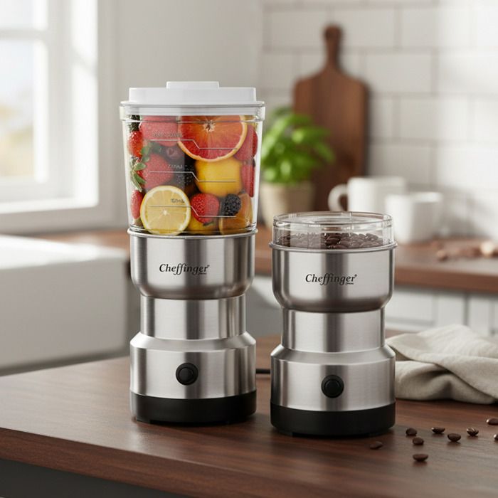 Mini-Blender 300W 2-en-1 avec Lames Inoxydable et Fonction Moulin à ...