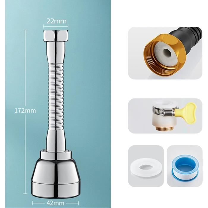 Rallonge De Robinet, Embout De Robinet Pivotant, Tête De Pulvérisation ...