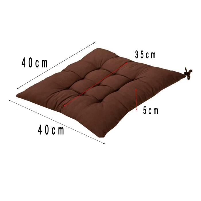 2 Coussins de Chaises Carrés,WOVTE 40x40 Coussins de Siège Décor Maison ...