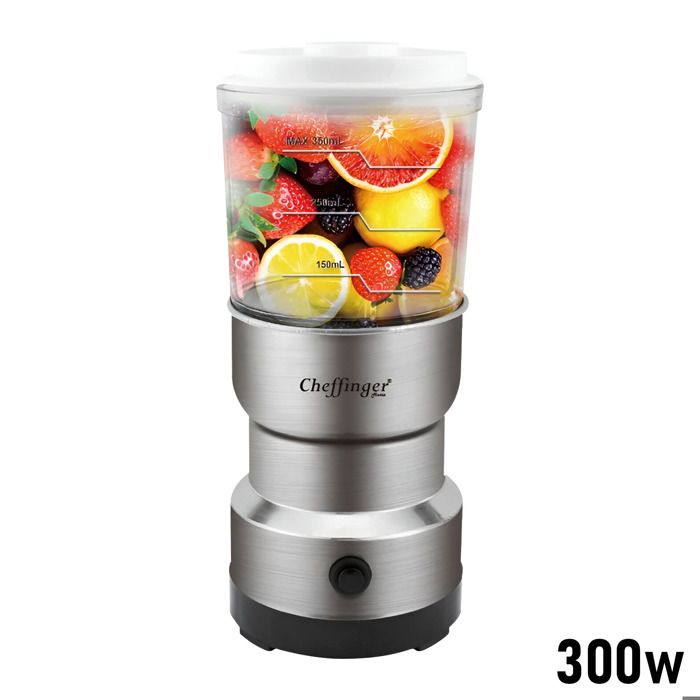 Mini-Blender 300W 2-en-1 avec Lames Inoxydable et Fonction Moulin à ...