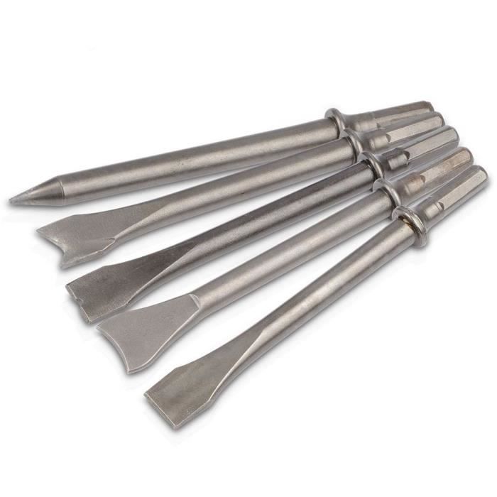 Marteau pneumatique + 5x burin - POWERPLUS - POWAIR0019 - 216 l/min - 6 ...