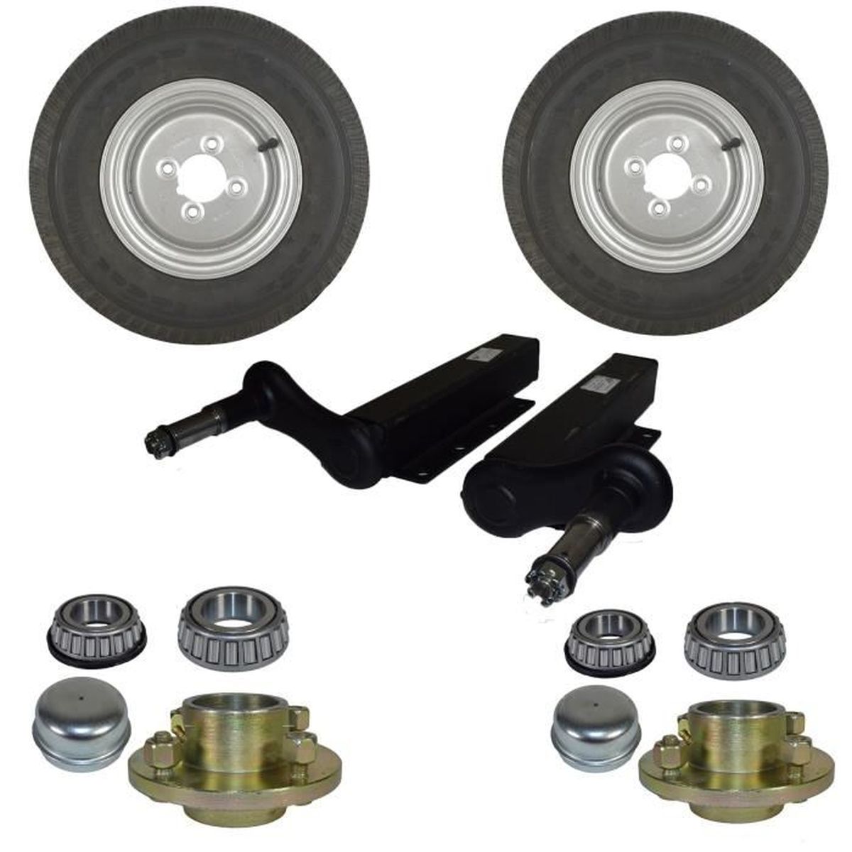 Unités de suspension 750 kg roues moyeux Mini Stubs étendus Offset 23,5 ...