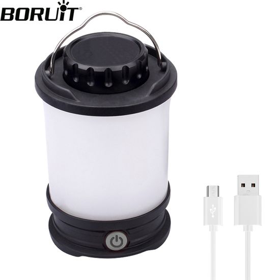 BORUiT 2835 SMD LED Camping lumière USB Rechargeable Portable tente lampe étanche batterie ...