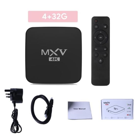 Ue Plug - 4 32G - Boîte de TÉLÉVISION intelligente Android 11 4K Avec Amlogic S905W2 2 + 16G-4 ...