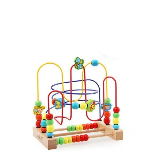 1PCS Circuit de Motricité en Bios Jouet de Insecte Boulier Jeu de Labyrinthe à Perles Pour ...