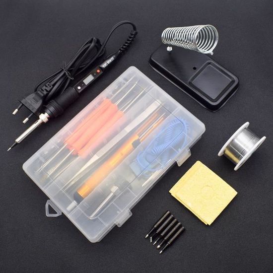 Poste a souder,1 Kit de fer à souder électrique avec écran LCD 220V 80W,température réglable ...