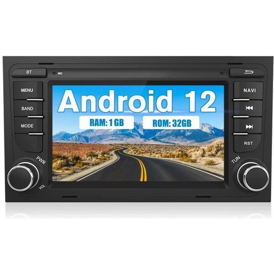 AWESAFE Autoradio Android 13 pour Audi A4 B6 B7/S4/RS4 (2000-2012) 1Go+32Go avec 7'' Écran ...