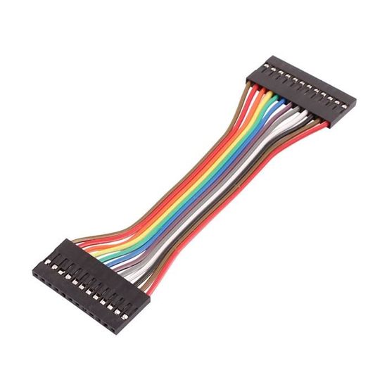 Sourcingmap 2.54 Mm 12P Femelle Breadboard Câble Pontage Double Tête ...