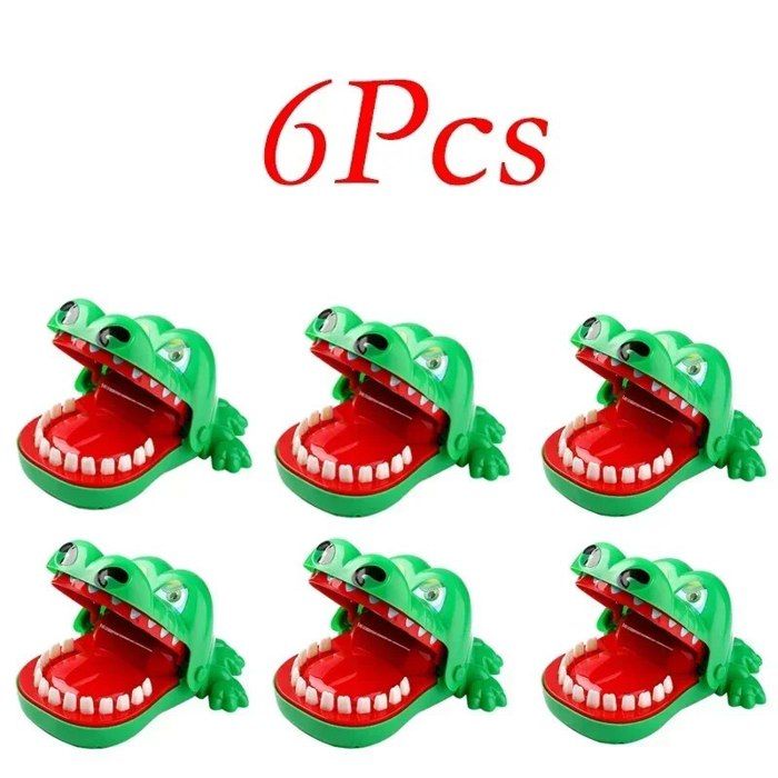 Jouets de dents de crocodile pour enfants,mordre les doigts,jeux de dentiste,fête amusante ...