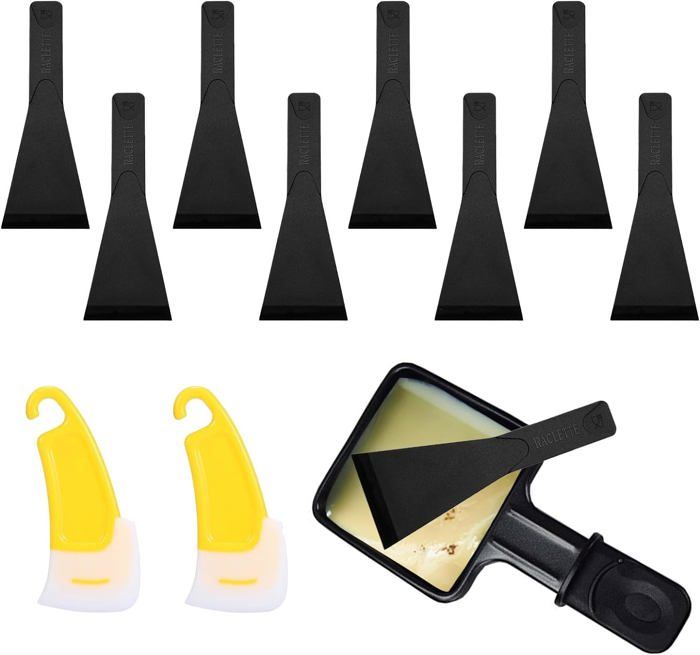 8Pcs Spatule Raclette Grattoir Raclette Pelle À Raclette Ustensile De ...