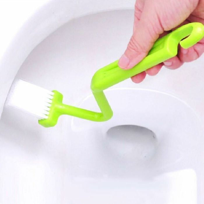 2pcs Toilettes Nettoyage Brosse WC Coin bombage Doux Brosse Brosse de ...