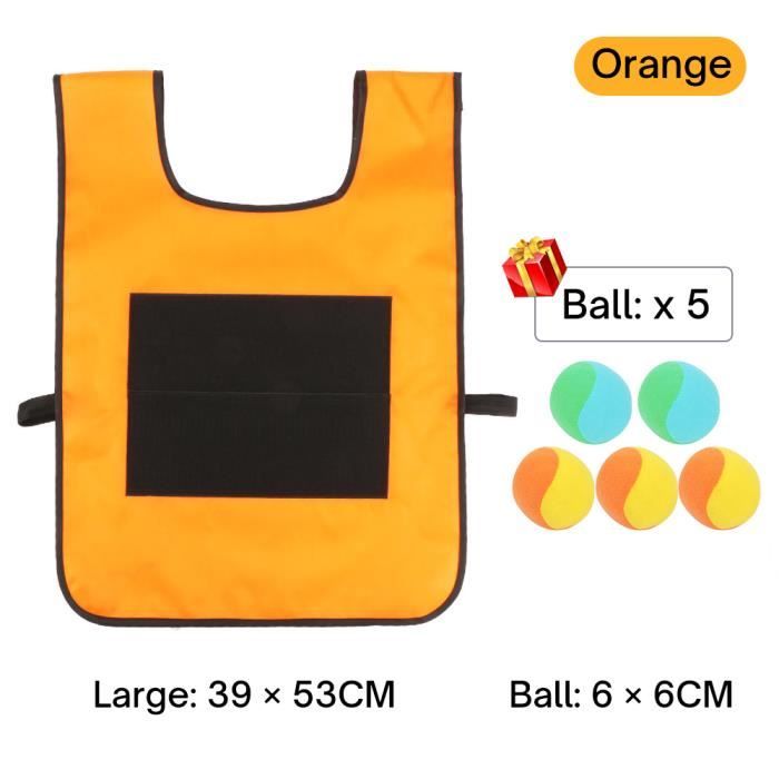 Orange gros - Gilet collant en Jersey pour enfants, jeu de Sport de ...
