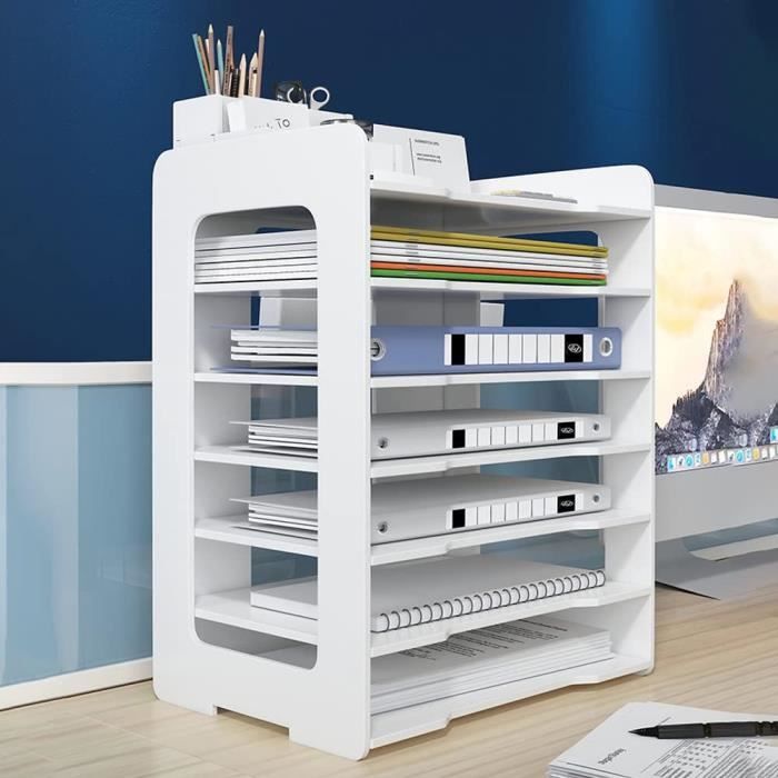 7 Niveau Module De Rangement Bureau A4 40*30.7*23Cm Bac De Rangement ...