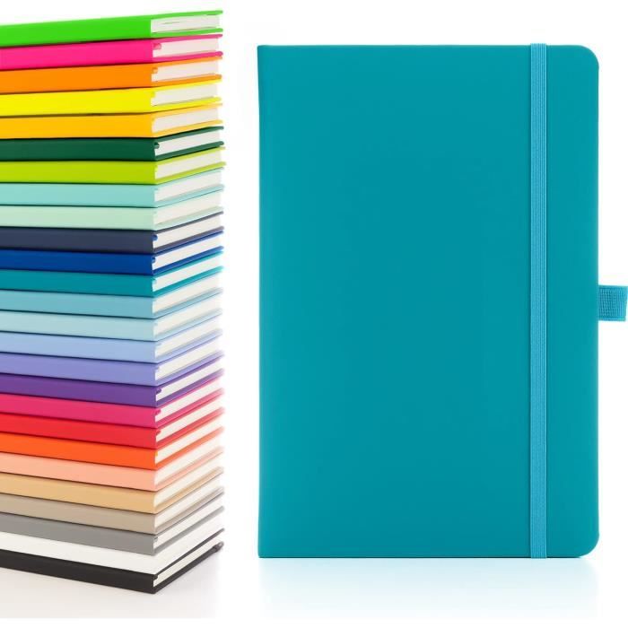 Eco Carnet A5 Avec Pages Lignées, Boucle Pour Stylo, Ruban, Marques De Date Et Pochette Pour ...