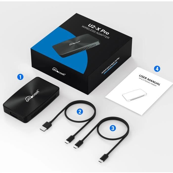 U2x pro -U2 X Pro Wireless Android Auto Carplay Adapter Carplay Box Multimedia Player Car ...