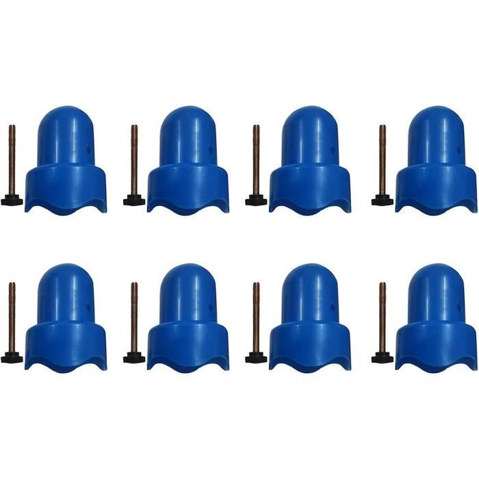 8 pièces Capuchon de mât pour Enceinte de Trampoline, Capuchon de ...