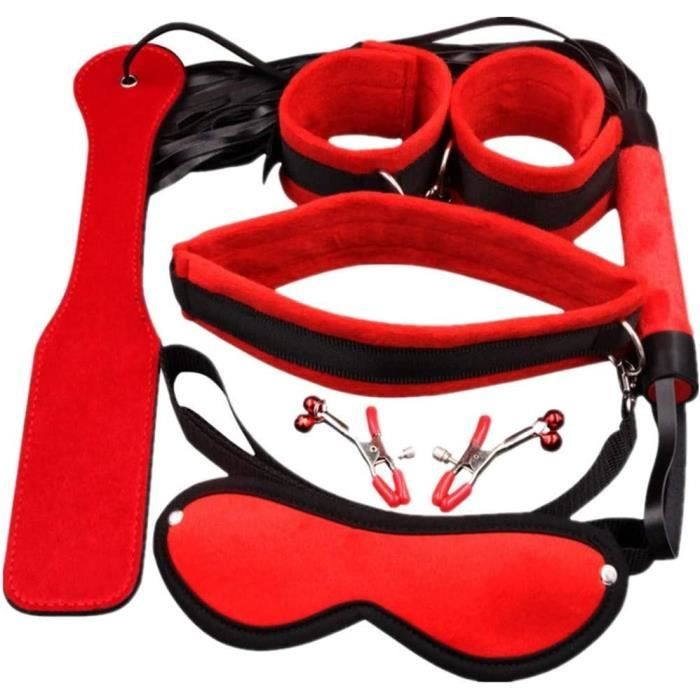 Attache Lit Menottes Cuir Sexe Menottes Bdsms Restrictions Bondage Kit ...