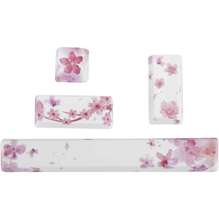Keycap Keyboard Diy Sakura-Pattern Keycaps Space Key + Esc Key + Enter ...
