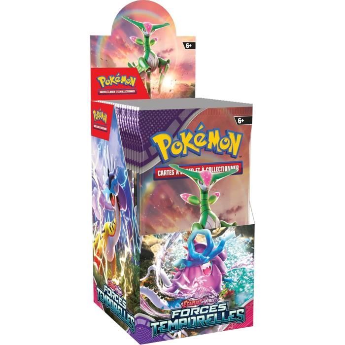 Boosters Pokémon JCC Écarlate et Violet Forces Temporelles 18boosters ...