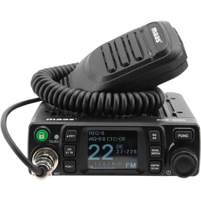 Maas Kcb-4000 Cb Radio Mobile - Multinorme - Vox - Ctcss - Dcs - Écran ...