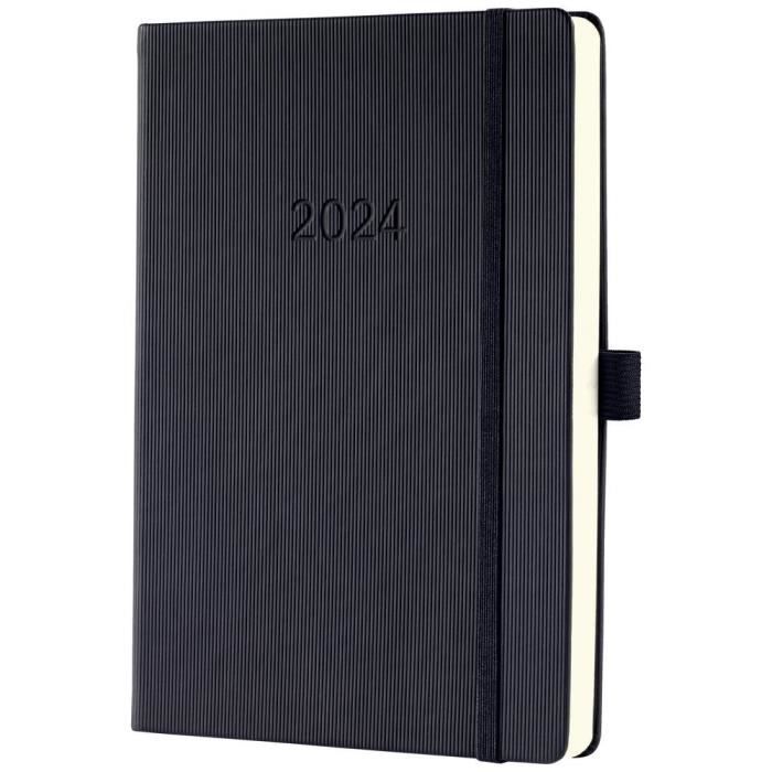 Agenda journalier Conceptum 2024 C2410 - SIGEL - Noir - Blanc - A5 ...