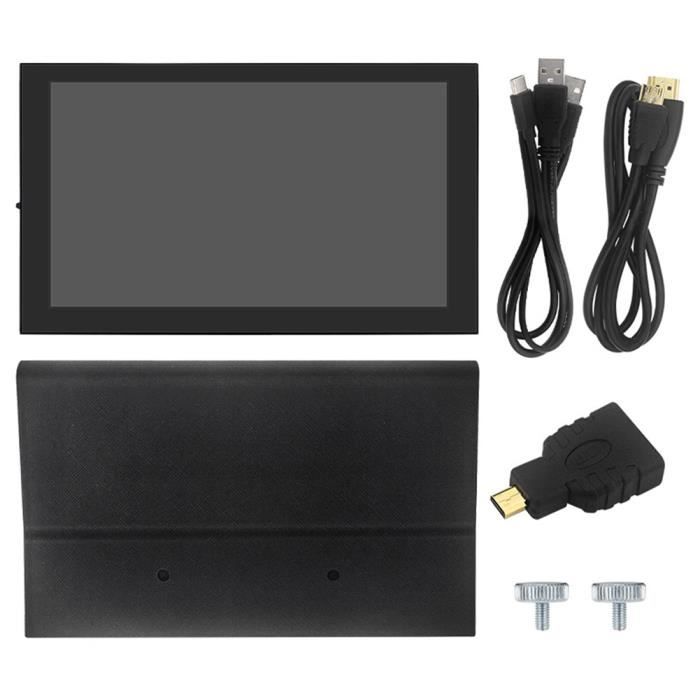 ÉCran Tactile 7 Pouces pour Raspberry Pi 4B 1024X600 IPS LCD Capacitif avec éTui Fixe pour ...