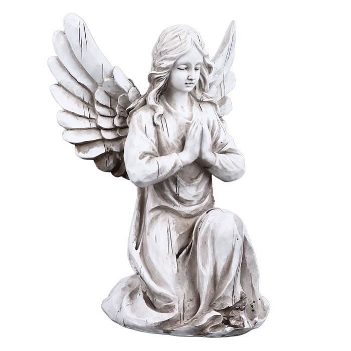 Statue d'ange religieux - SONEW - Résine - 25,5 x 19 x 14,5 cm ...