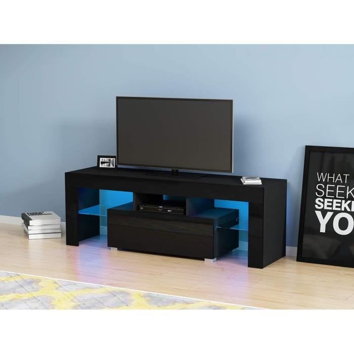 Anaelle Pandamoto LED Meuble TV en Verre sur Salle de Séjour, Salon et Chambre à Coucher etc ...