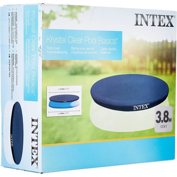 Intex - 28026 - Bâche Protection Pour Piscine Autoportante 3M9615 ...