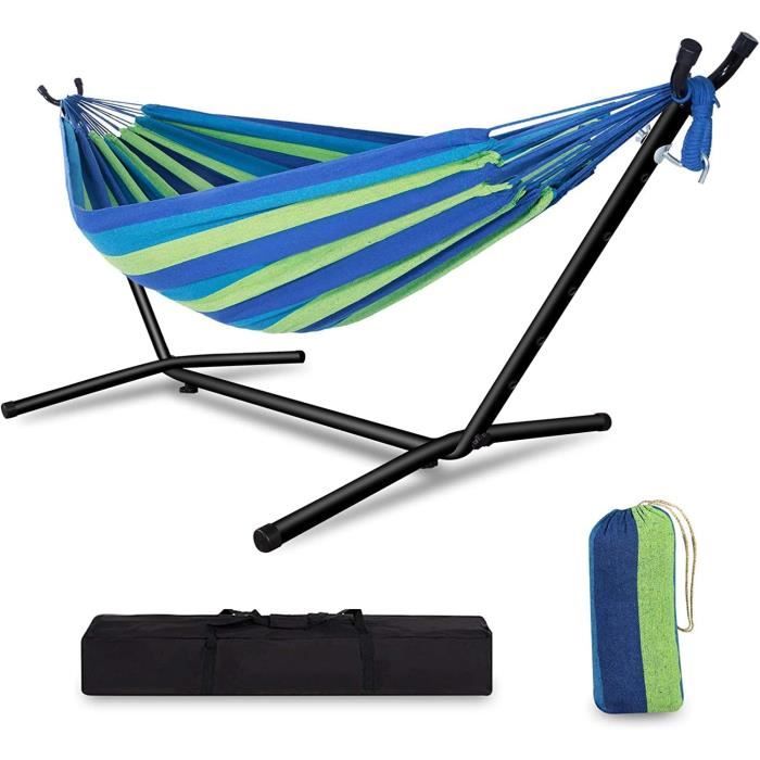 Hamac sur Pied, Hamac avec Support Extérieur Hamac Double 2 Personnes ...